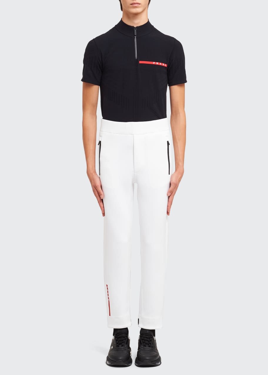 Prada Men's Technical Jersey Sweatpants w/ Contrast Details - Bergdorf ...