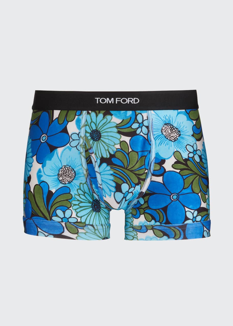 Tom Ford Mens Retro Floral Print Boxer Briefs Bergdorf Goodman