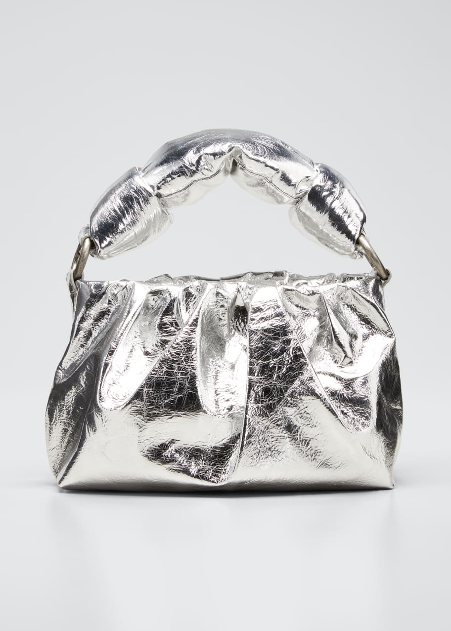 Dries Van Noten Metallic Knotted Soft Top Handle Bag - Bergdorf Goodman