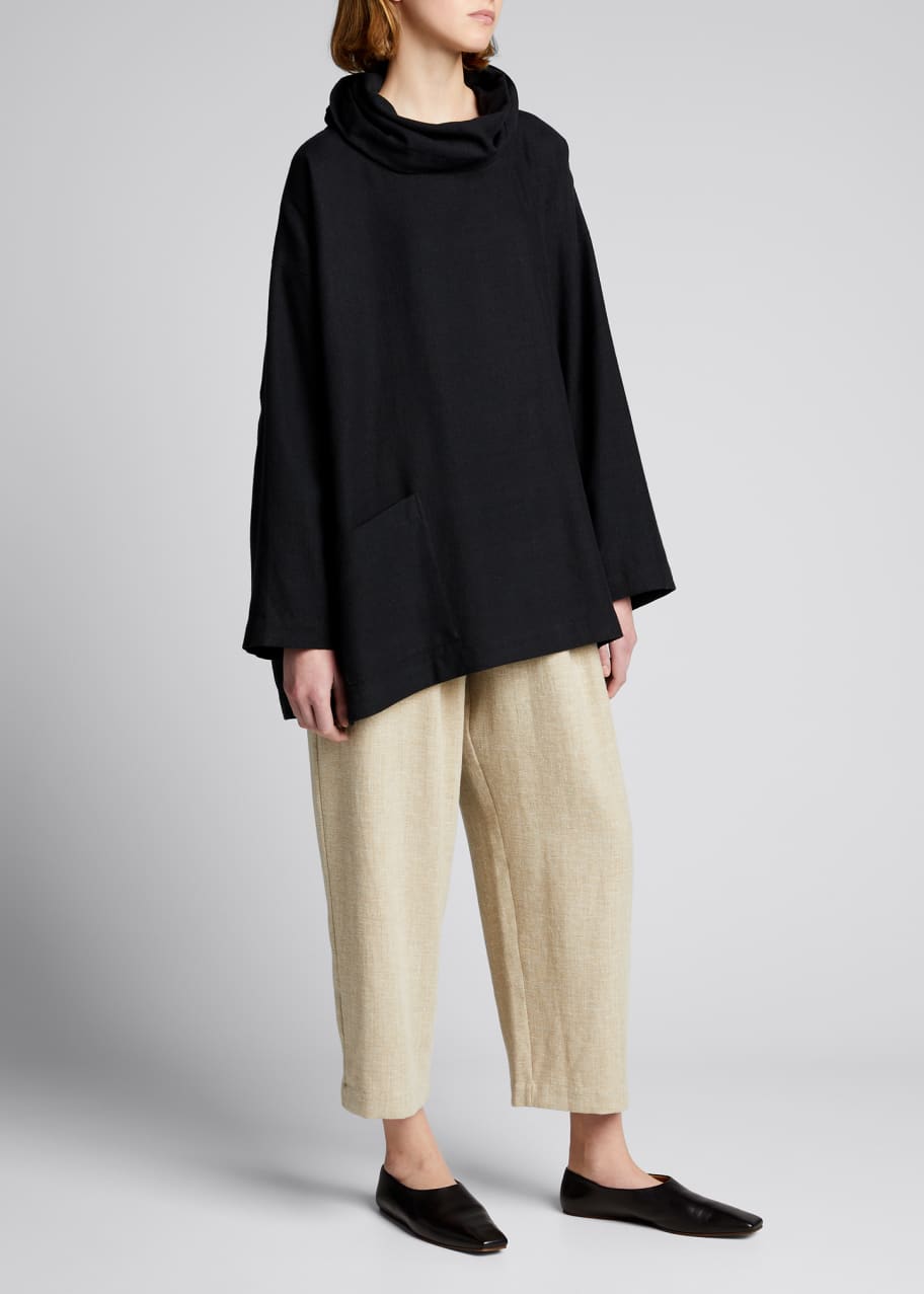 Eskandar Angled-to-Front Side Seam Monks Top (Long Length) - Bergdorf ...