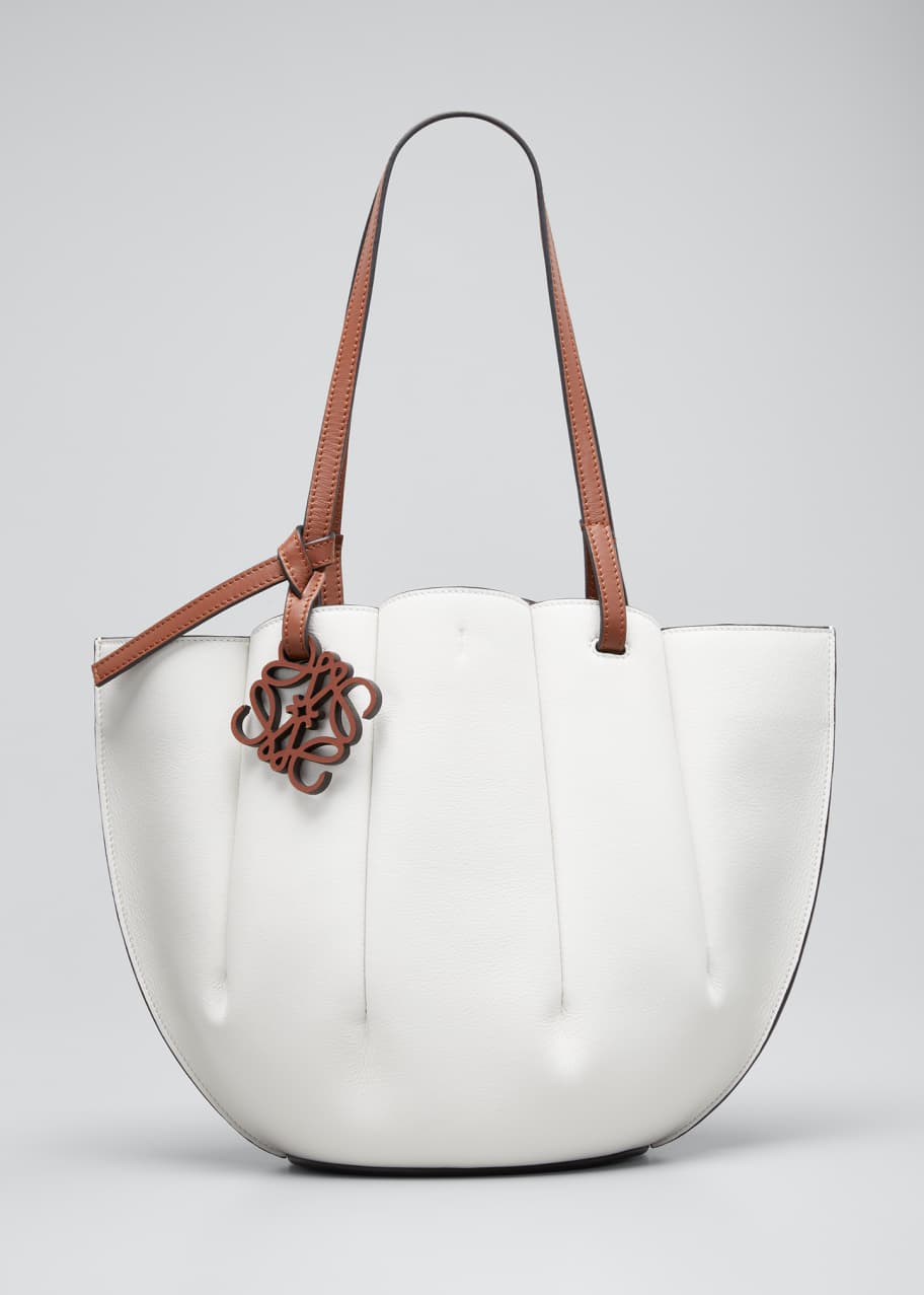 Loewe Shell Small Tote Bag in Leather - Bergdorf Goodman