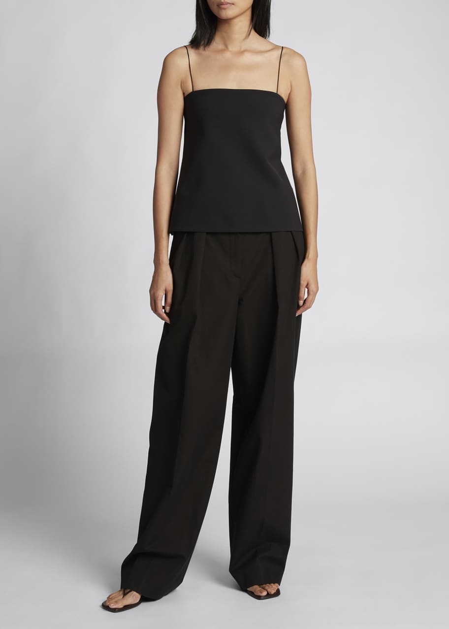 THE ROW Conny Square-Neck Top - Bergdorf Goodman