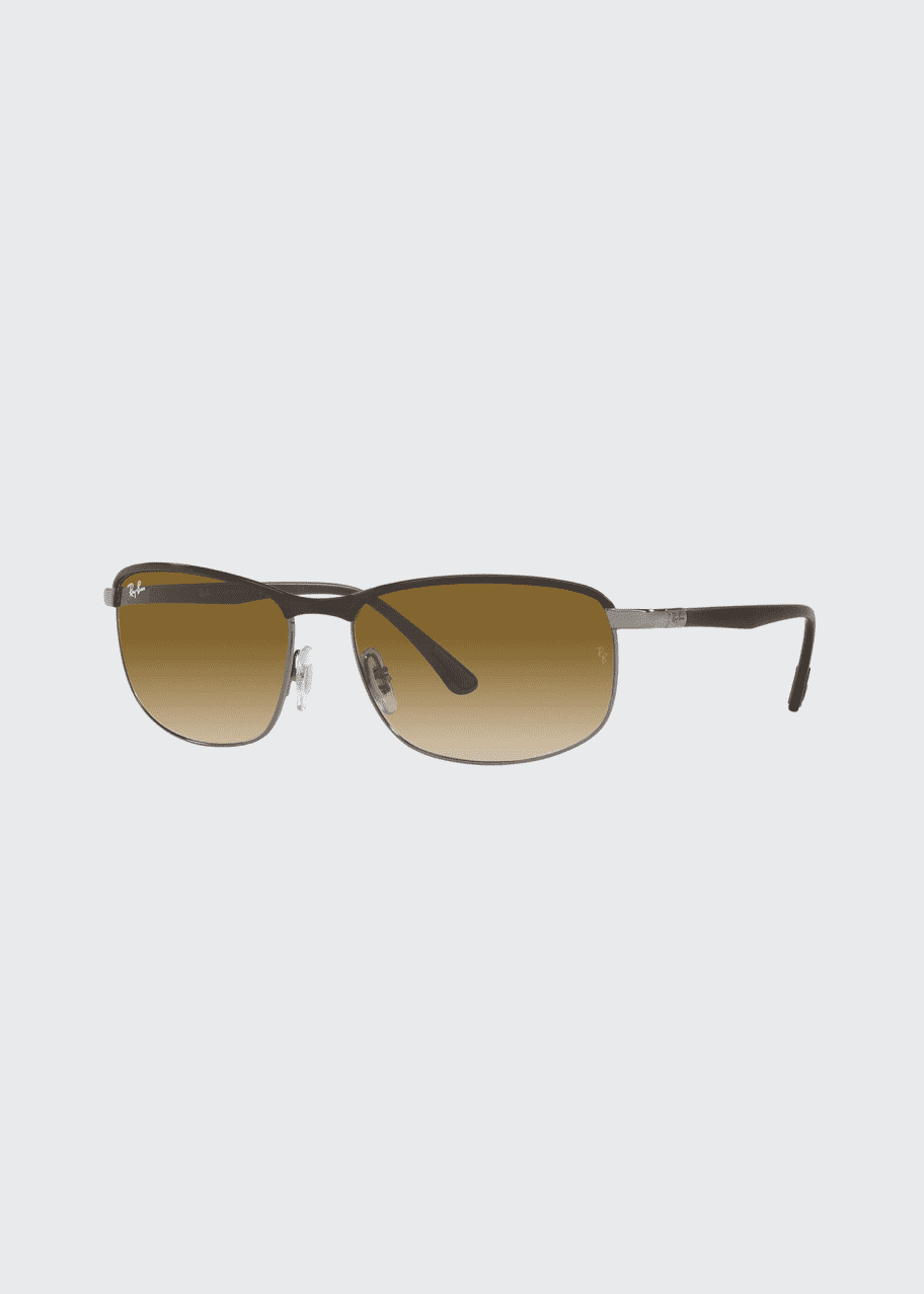 Ray-Ban Men's Metal Rectangle Sunglasses - Bergdorf Goodman