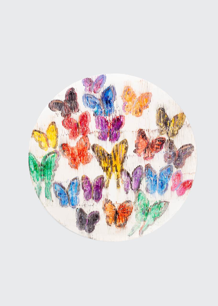 Hunt Slonem Spring Butterflies Lacquer Placemat - Bergdorf Goodman