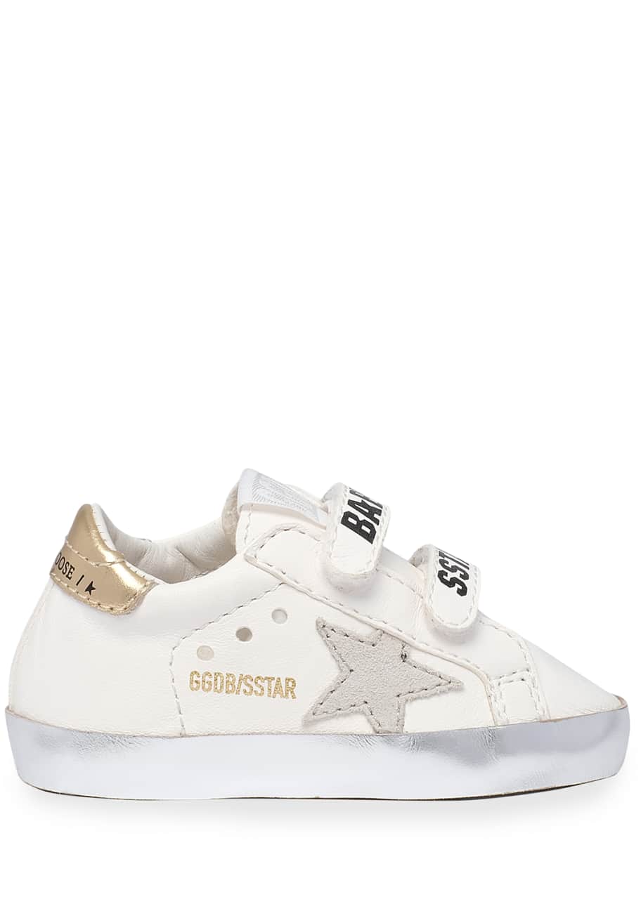 Golden Goose Girl's Metallic Leather Grip-Strap Low-Top Sneakers, Baby ...