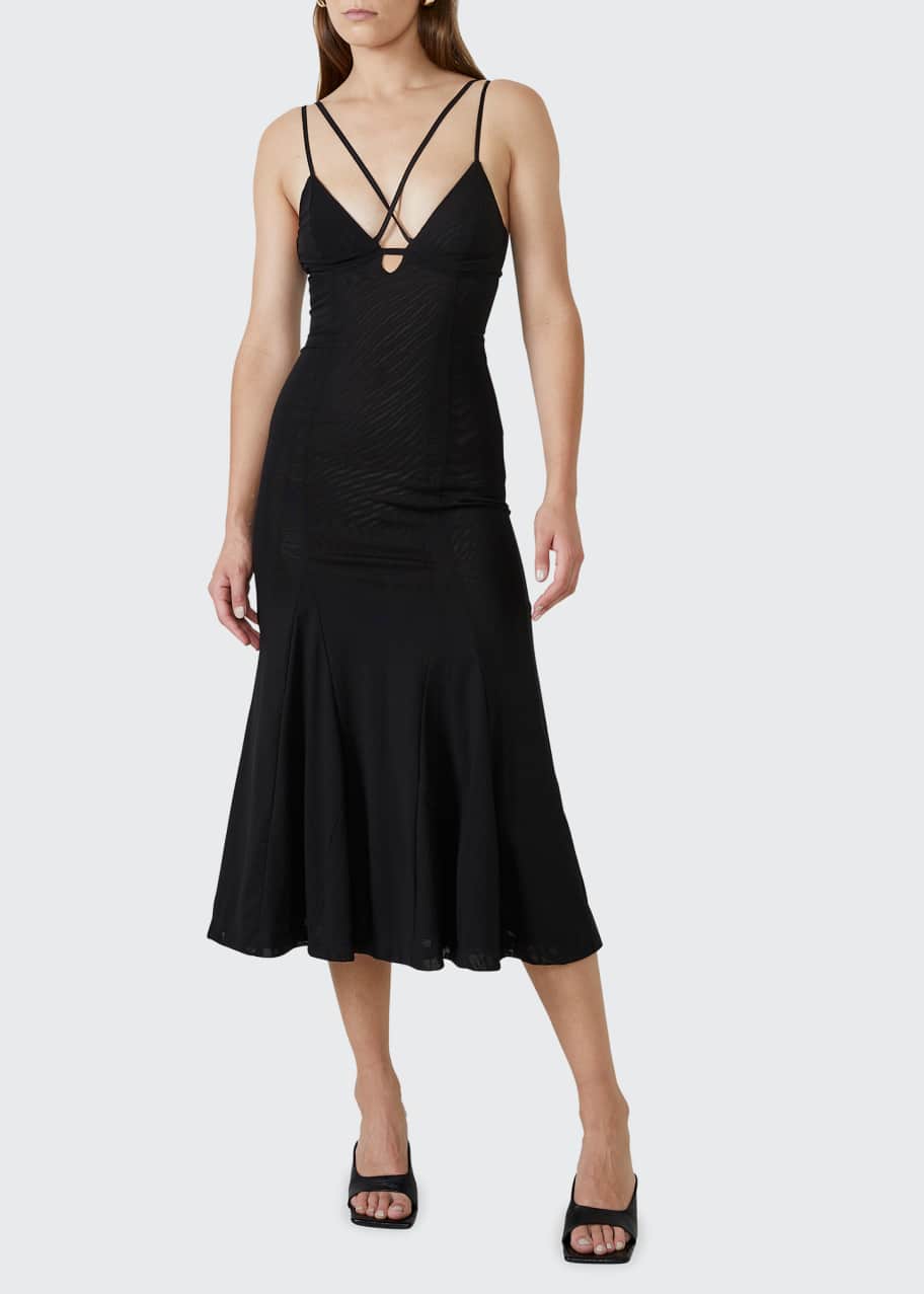 Bardot Sofia Sheer Mesh Midi Dress - Bergdorf Goodman