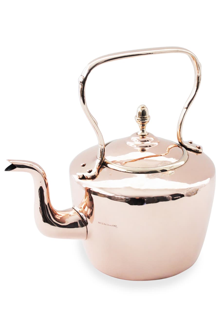 Coppermill Kitchen Antique English Copper Oval Tea Kettle, Mid 19th ...