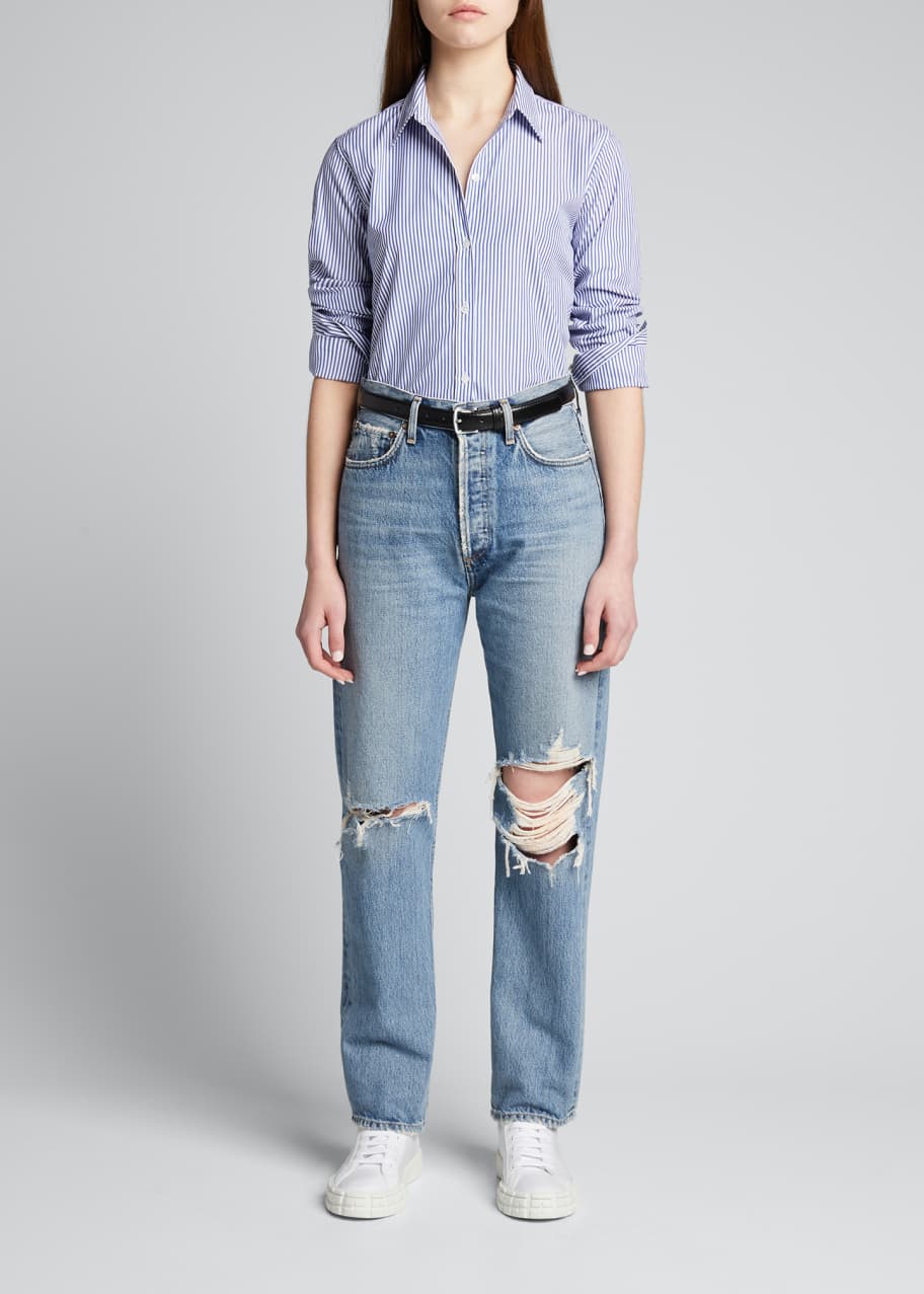 Nili Lotan Libby Striped Button-Down Shirt - Bergdorf Goodman