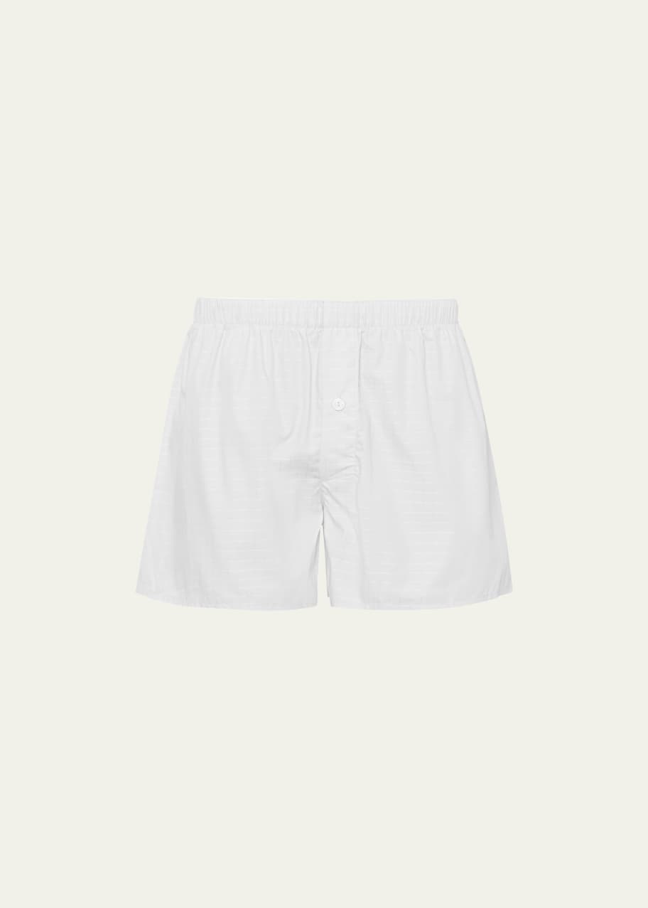 Hanro Men's Fancy Woven Cotton Boxers - Bergdorf Goodman