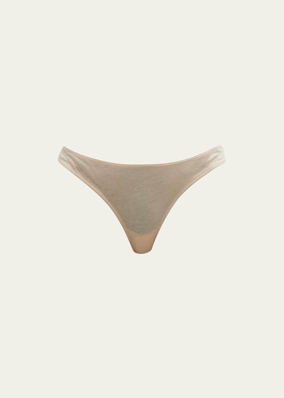 Skin Organic Cotton Low-Rise Thong - Bergdorf Goodman