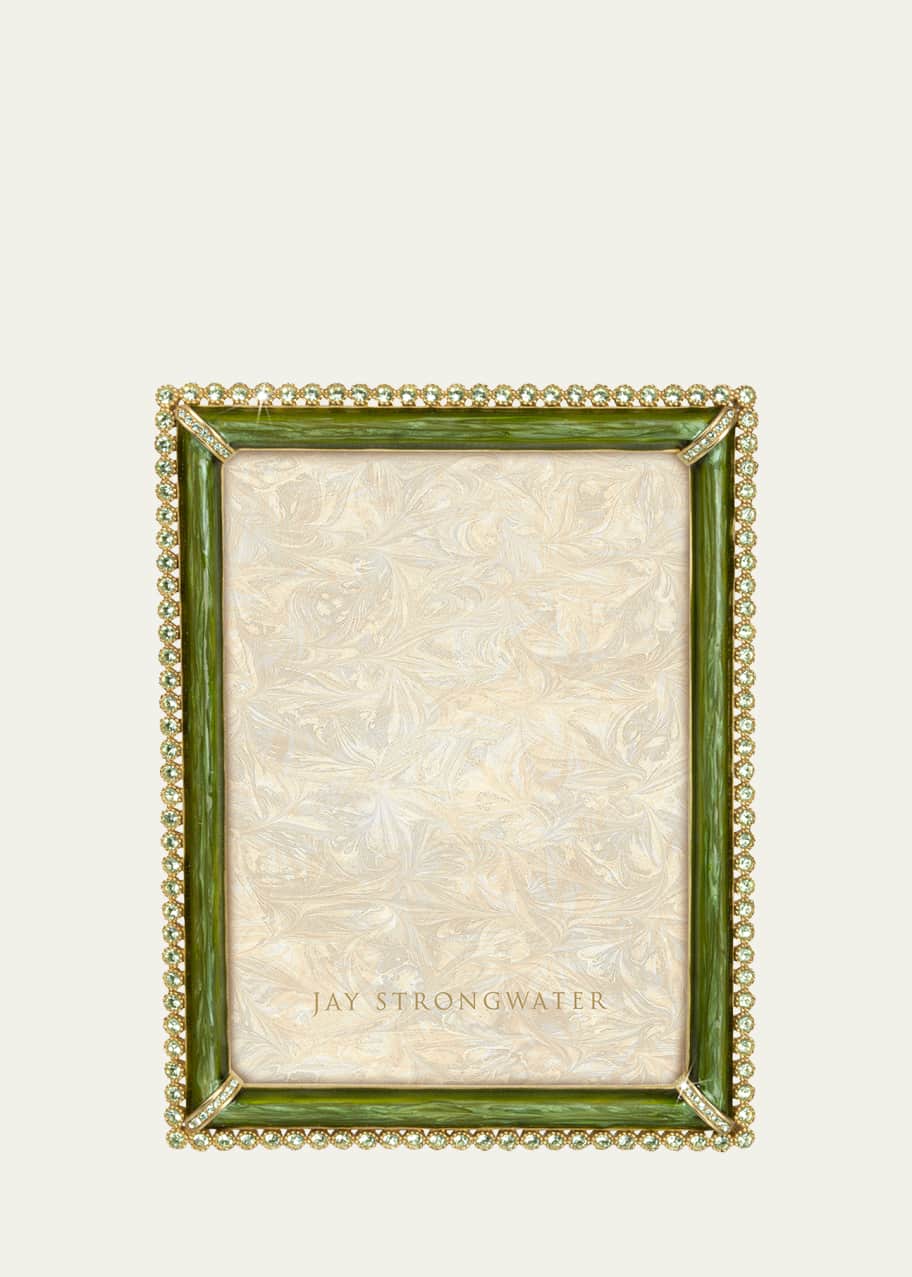 Jay Strongwater Lucas Stone-Edge Picture Frame - Bergdorf Goodman