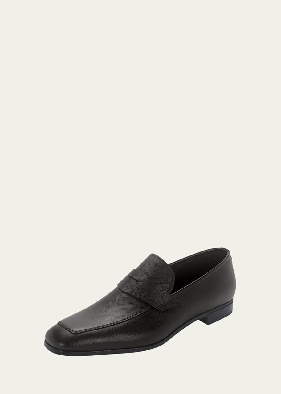 Prada Saffiano Leather Penny Loafer - Bergdorf Goodman