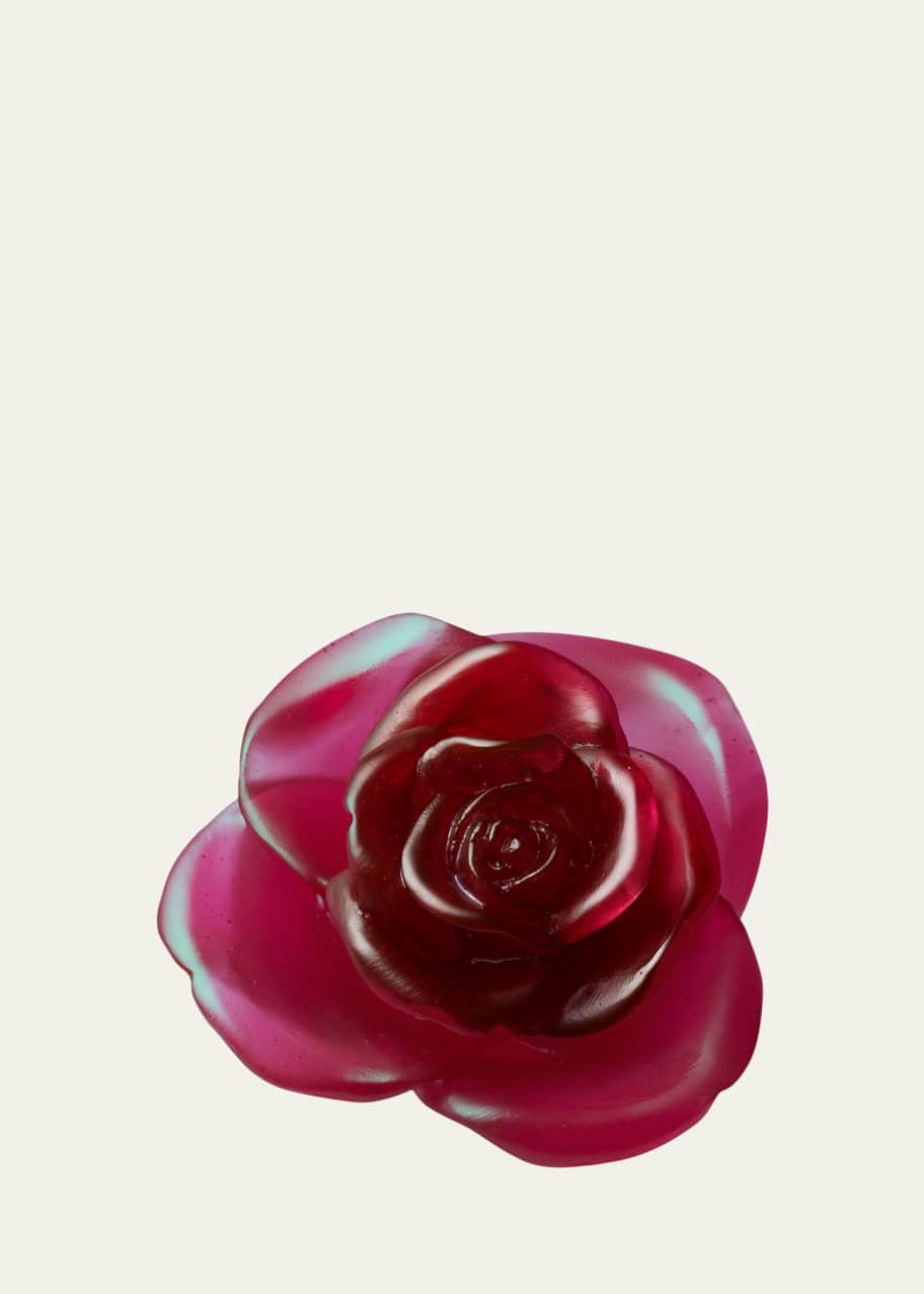 Daum Red "Rose" Flower Sculpture - Bergdorf Goodman