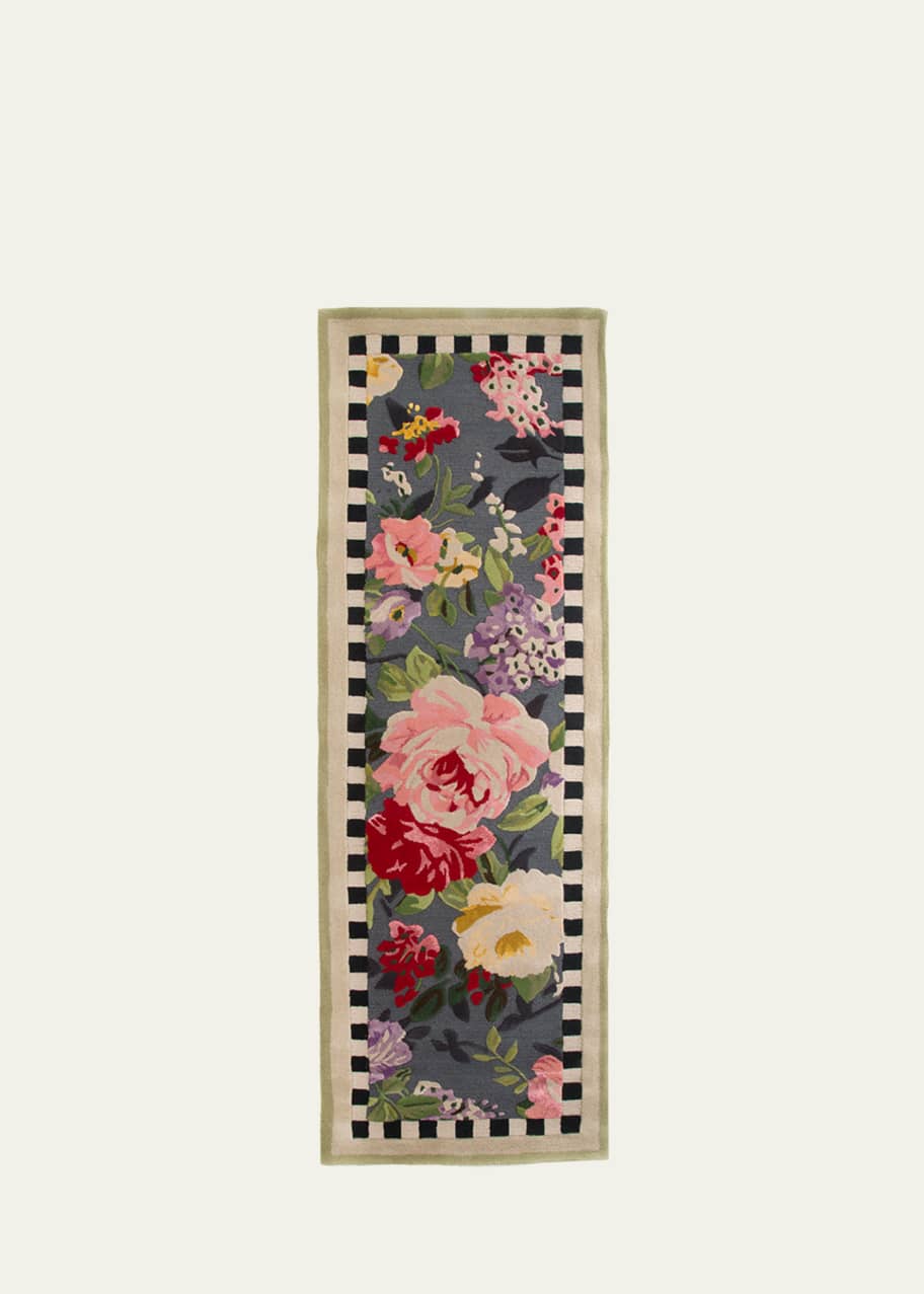 MacKenzie-Childs Tudor Rose Rug, 3' x 8' - Bergdorf Goodman