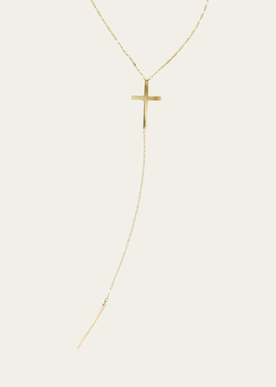 Lana 14K Gold Bond Crossary Chime Lariat Necklace - Bergdorf Goodman