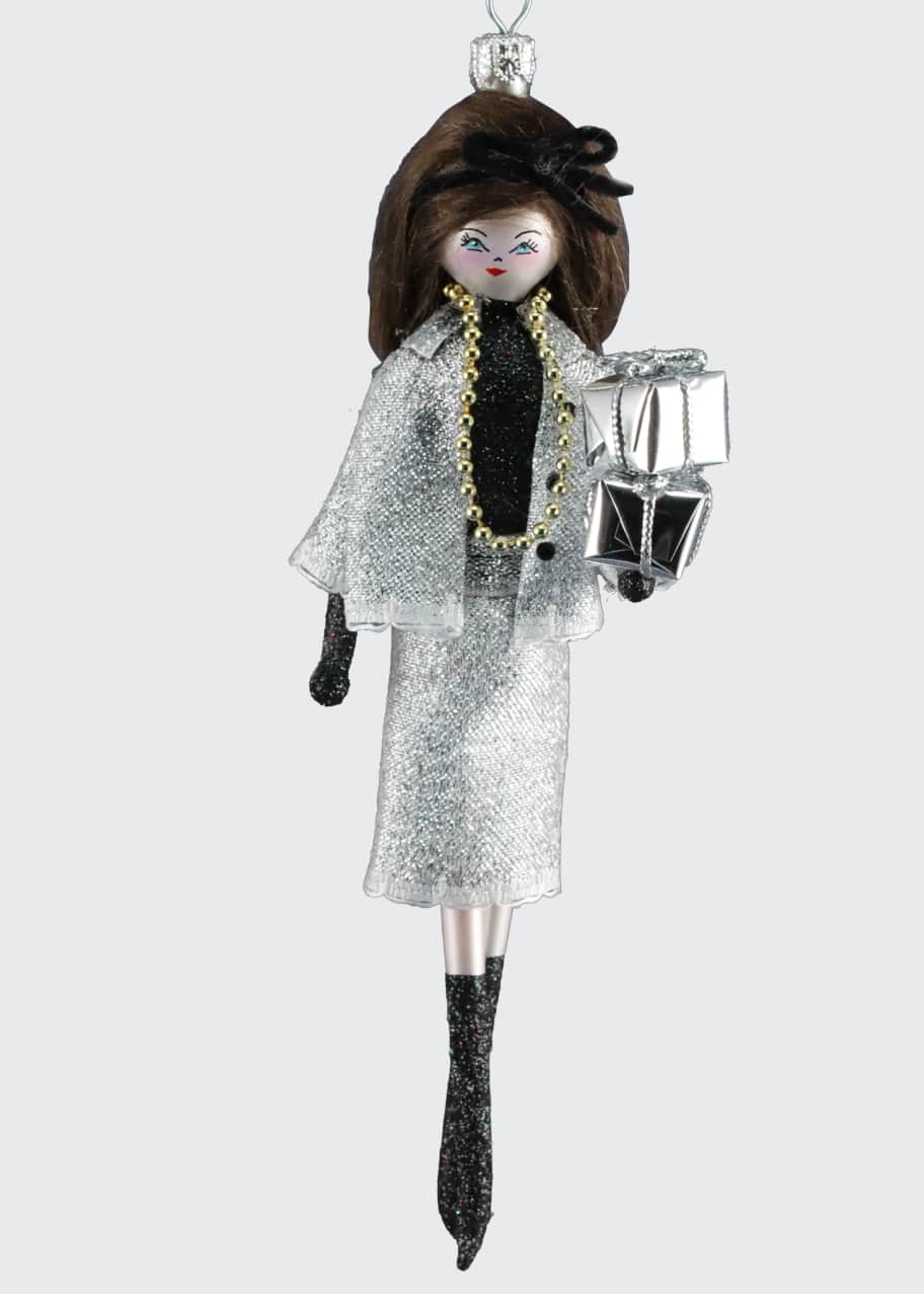 De Carlini Lady with Silver Suit Ornament Christmas Ornament - Bergdorf ...
