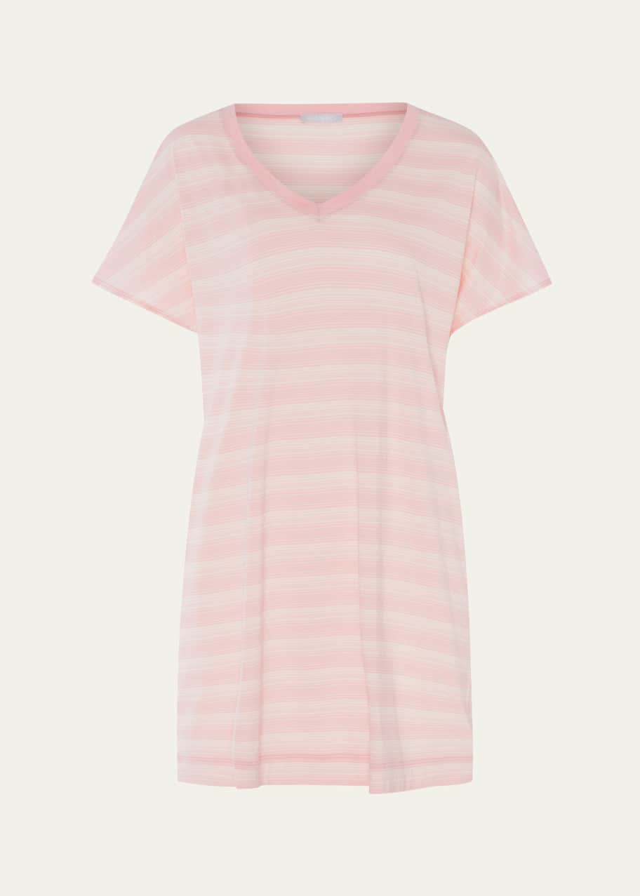 Hanro Laura Short-Sleeve Sleepshirt - Bergdorf Goodman