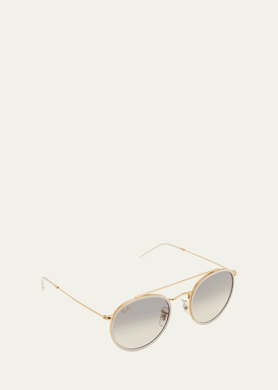 Ray-Ban Round Gradient Metal Sunglasses - Bergdorf Goodman