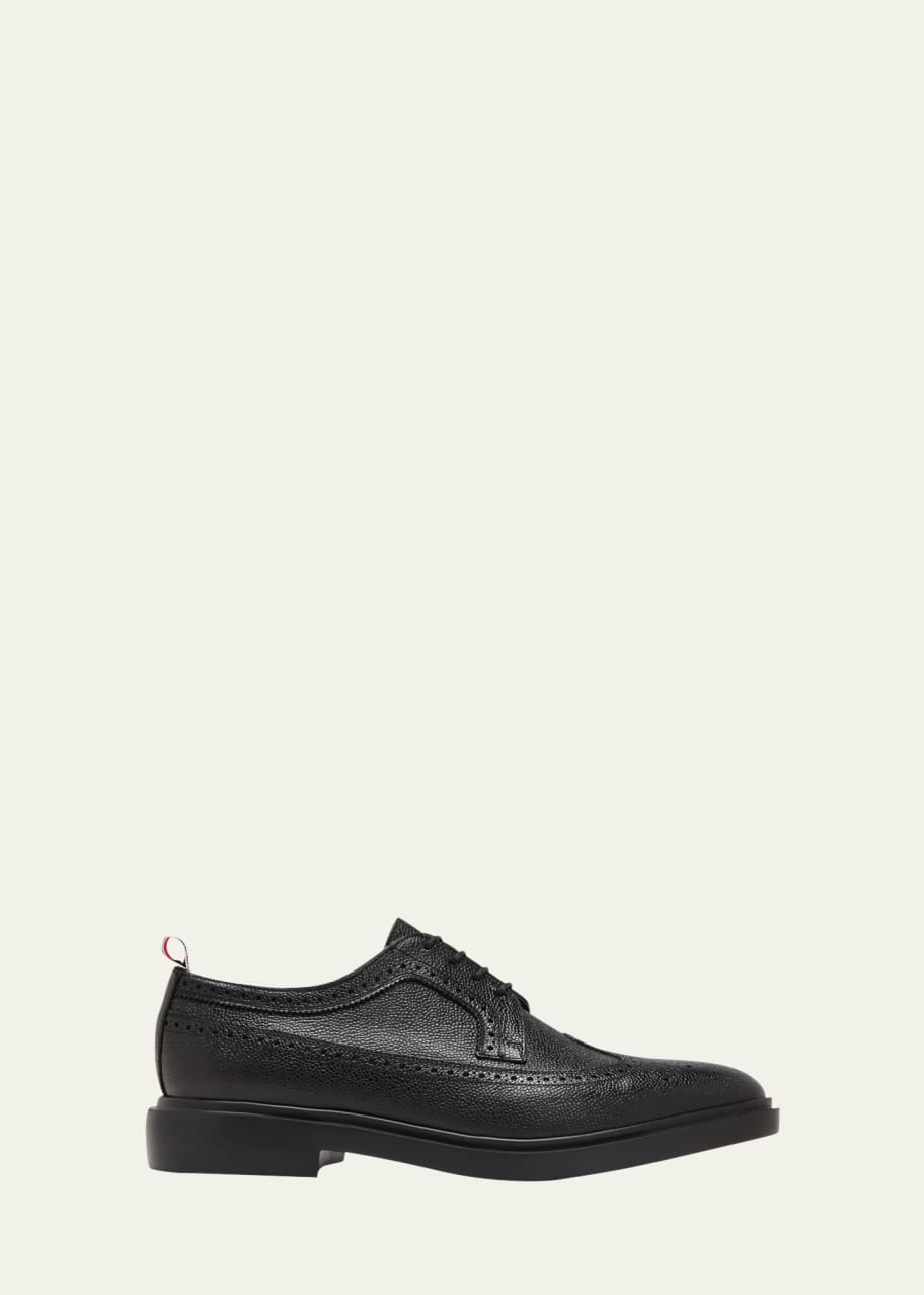 Thom Browne Men's Classic Long Wing Brogue Shoes - Bergdorf Goodman