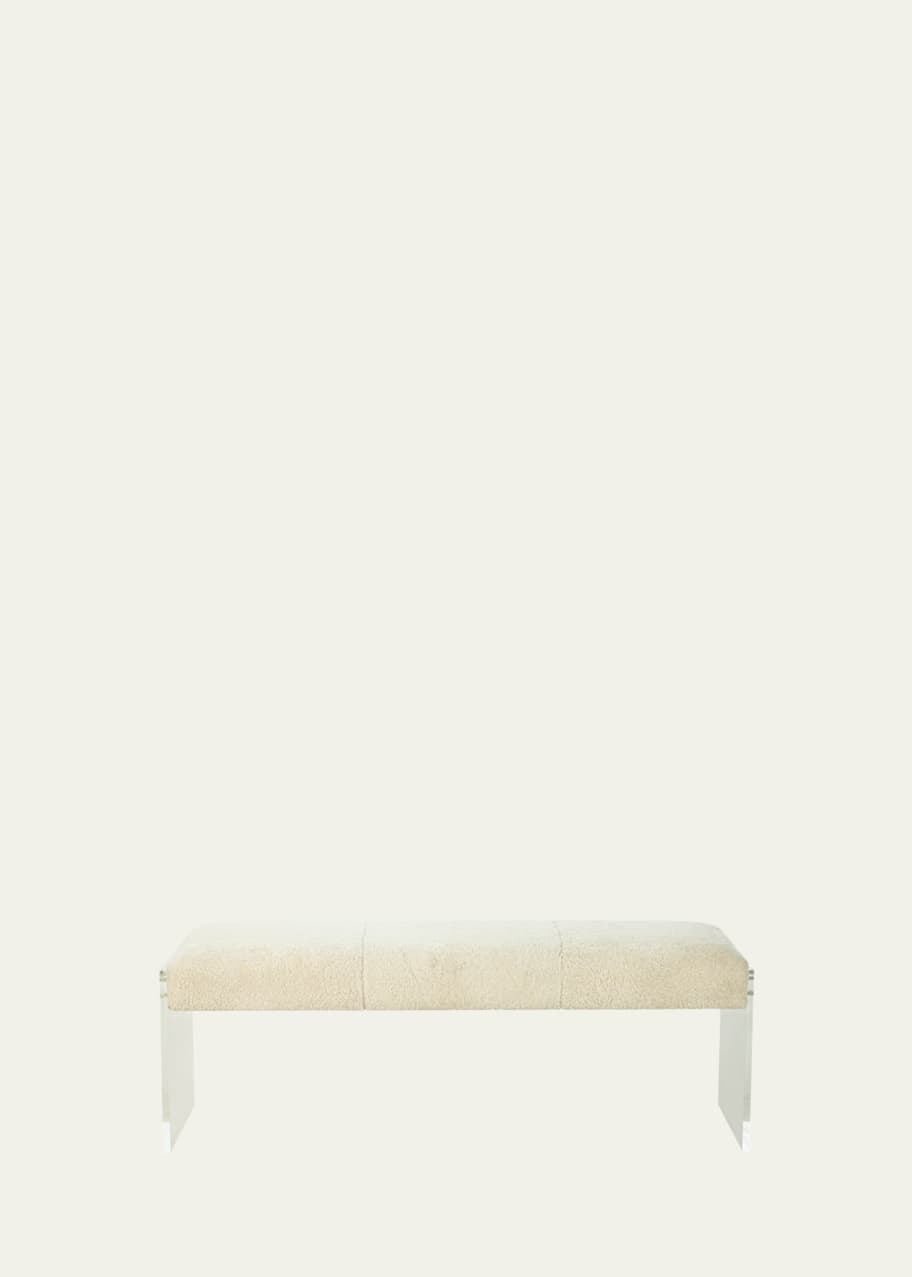 Interlude Home Wallis Shearling Bench - Bergdorf Goodman