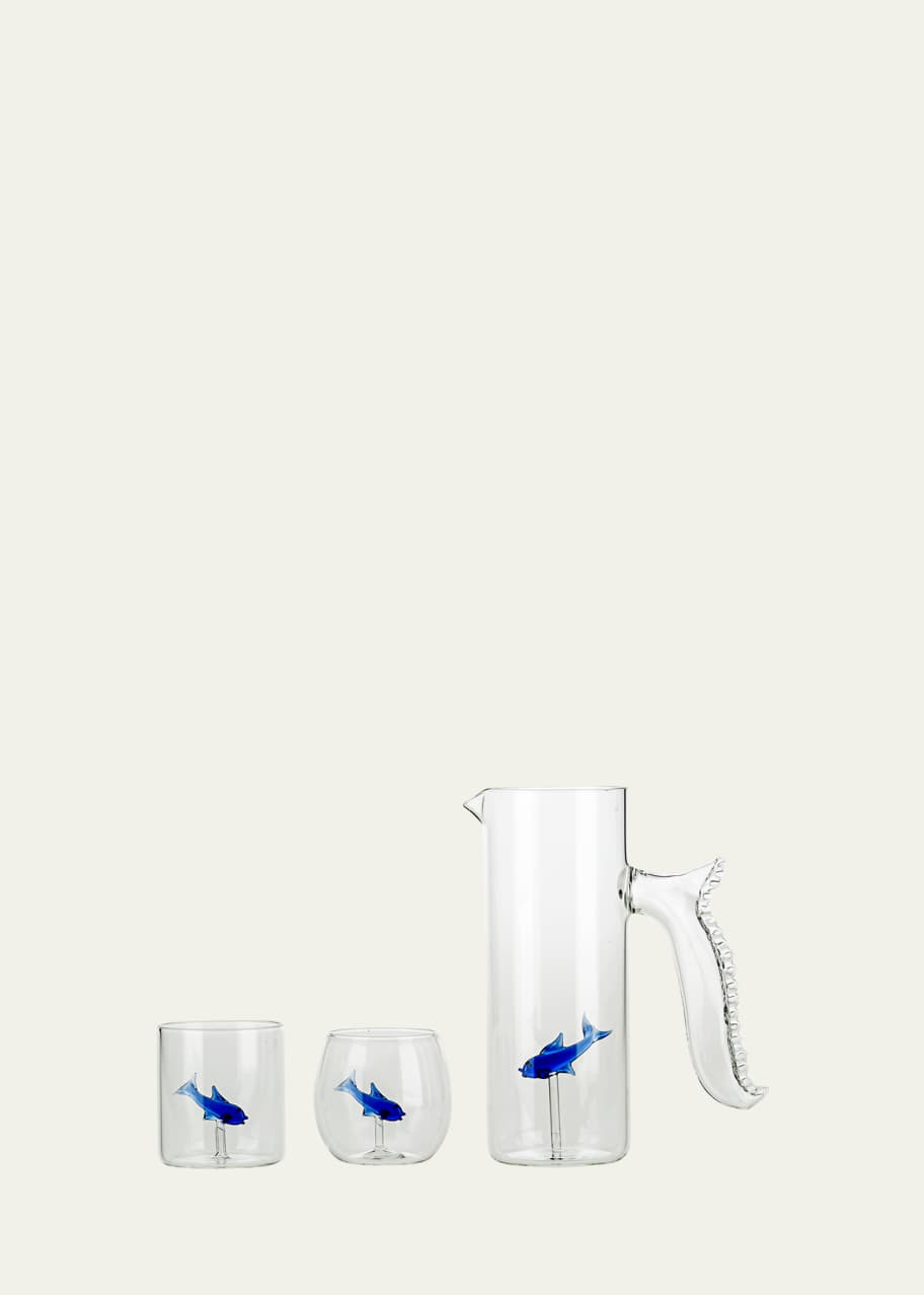 Casarialto Little Blue Fish Round Glass - Bergdorf Goodman