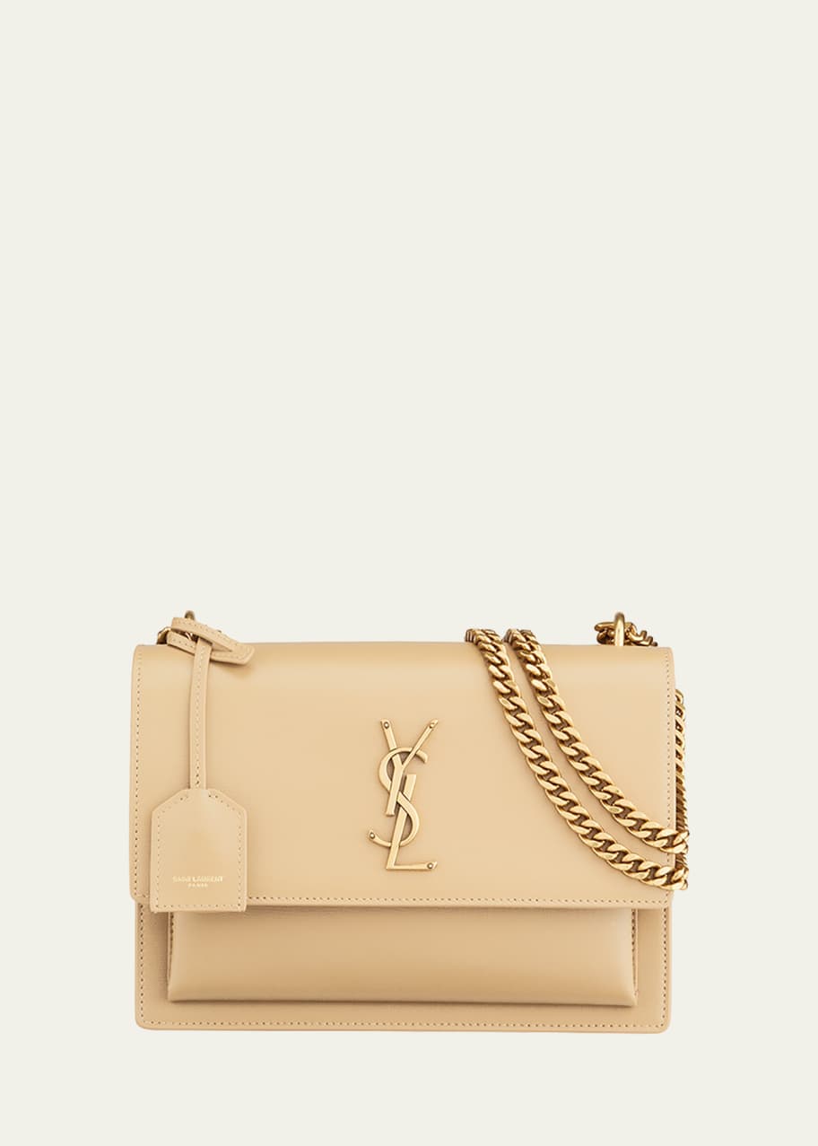Saint Laurent Sunset Medium YSL Crossbody Bag in Smooth Leather ...