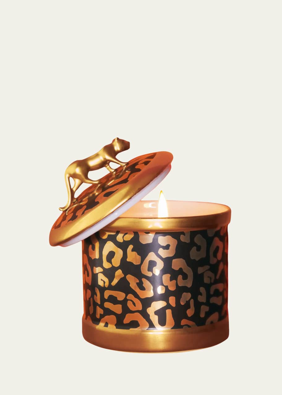 L'Objet Leopard Candle - Bergdorf Goodman