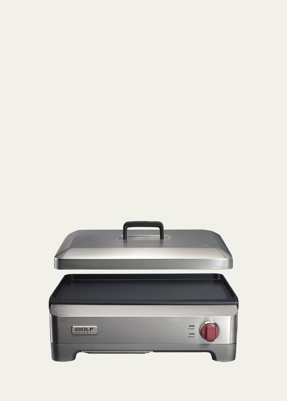Wolf Gourmet Stainless Steel Electric Griddle with Vented Lid ...