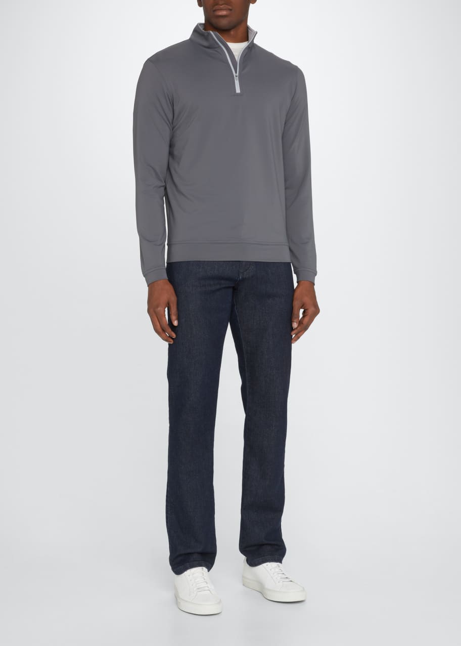 Peter Millar Men's Perth Half-Zip Loop Terry Sweatshirt - Bergdorf Goodman