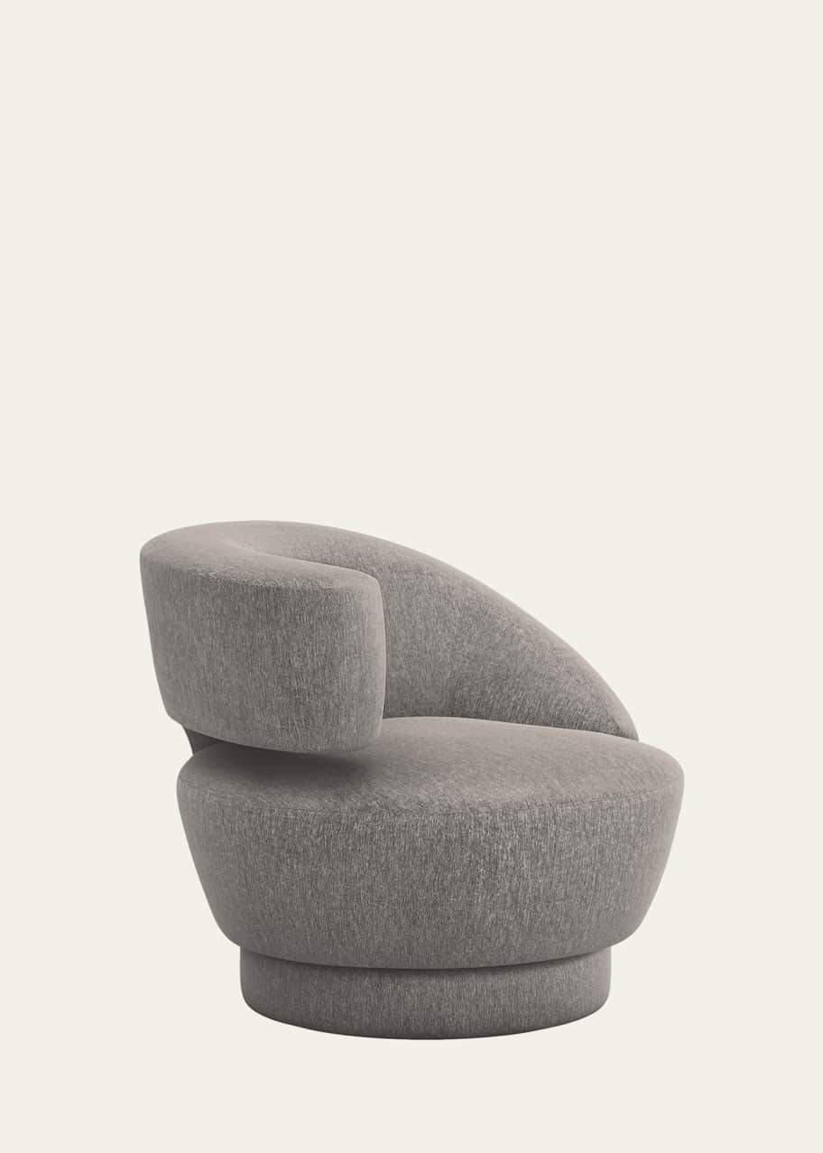 Interlude Home Arabella Left-Arm Swivel Chair - Bergdorf Goodman