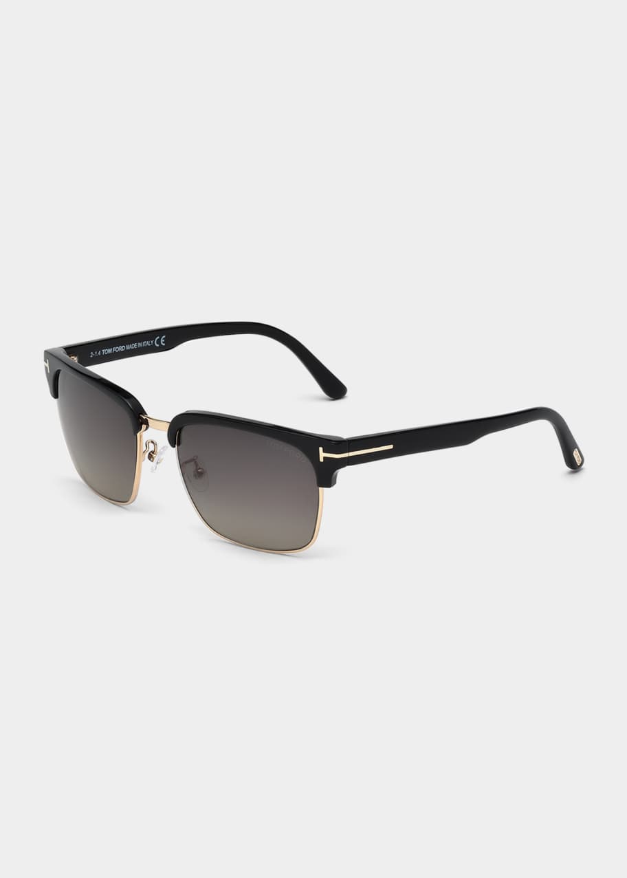 TOM FORD River Sunglasses, Black/Rose Gold - Bergdorf Goodman