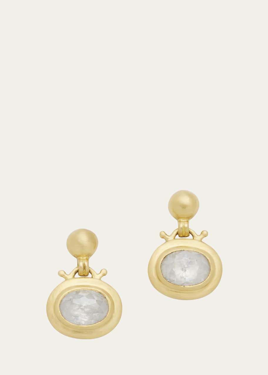 Prounis Jewelry Diamond Bell Earrings in 22K Gold, Small - Bergdorf Goodman