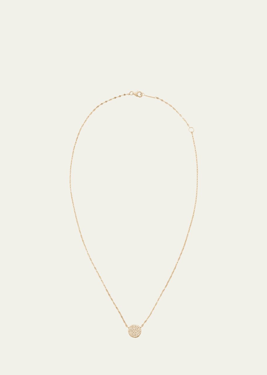Lana 14K Gold Diamond Pave Disc Pendant Necklace - Bergdorf Goodman