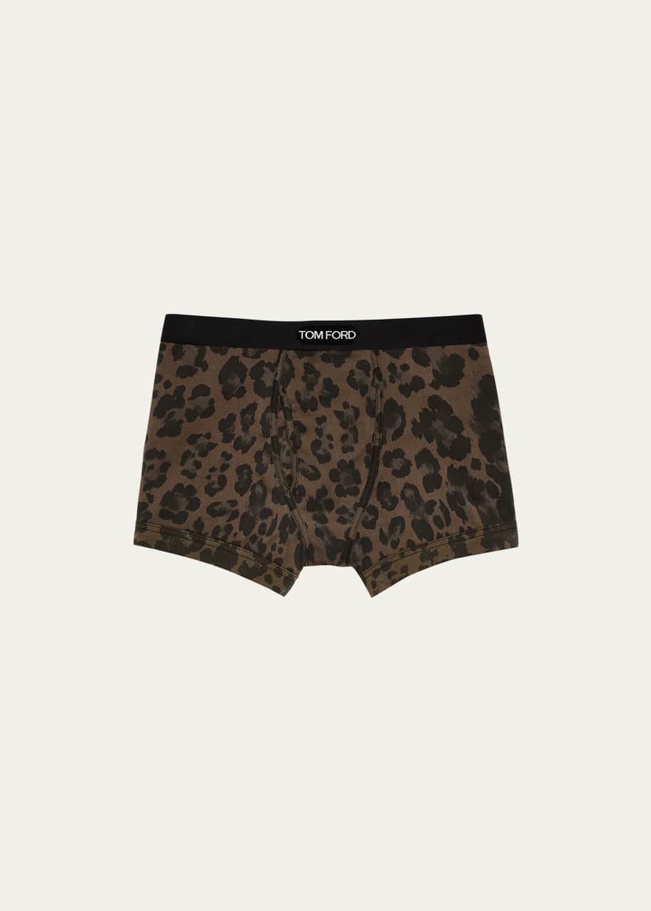 TOM FORD Men's Cotton Leopard-Print Boxer Briefs - Bergdorf Goodman