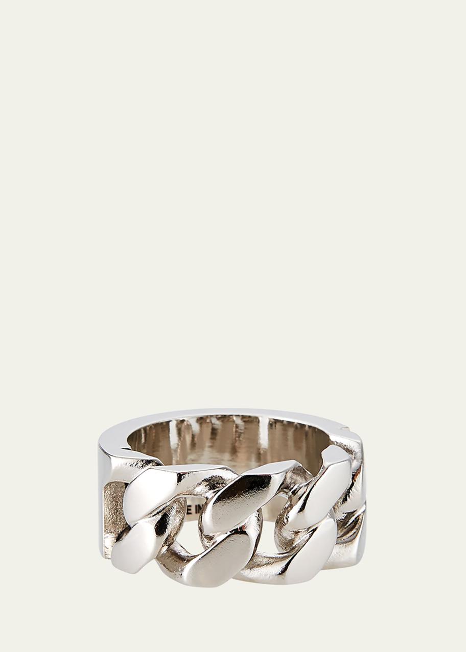 McQueen Men's Identity Chain Ring - Bergdorf Goodman