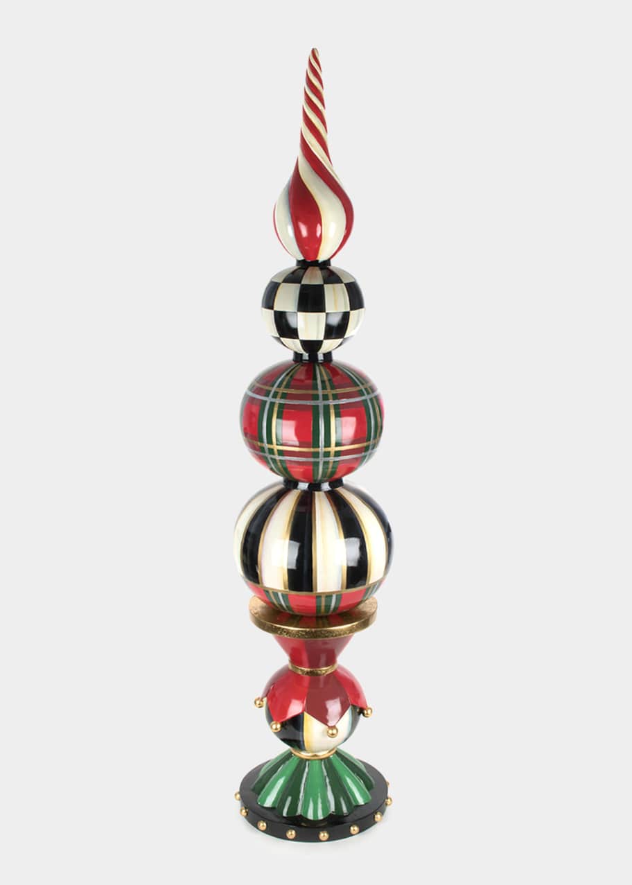 MacKenzie-Childs Tartan Trophy Finial - Bergdorf Goodman