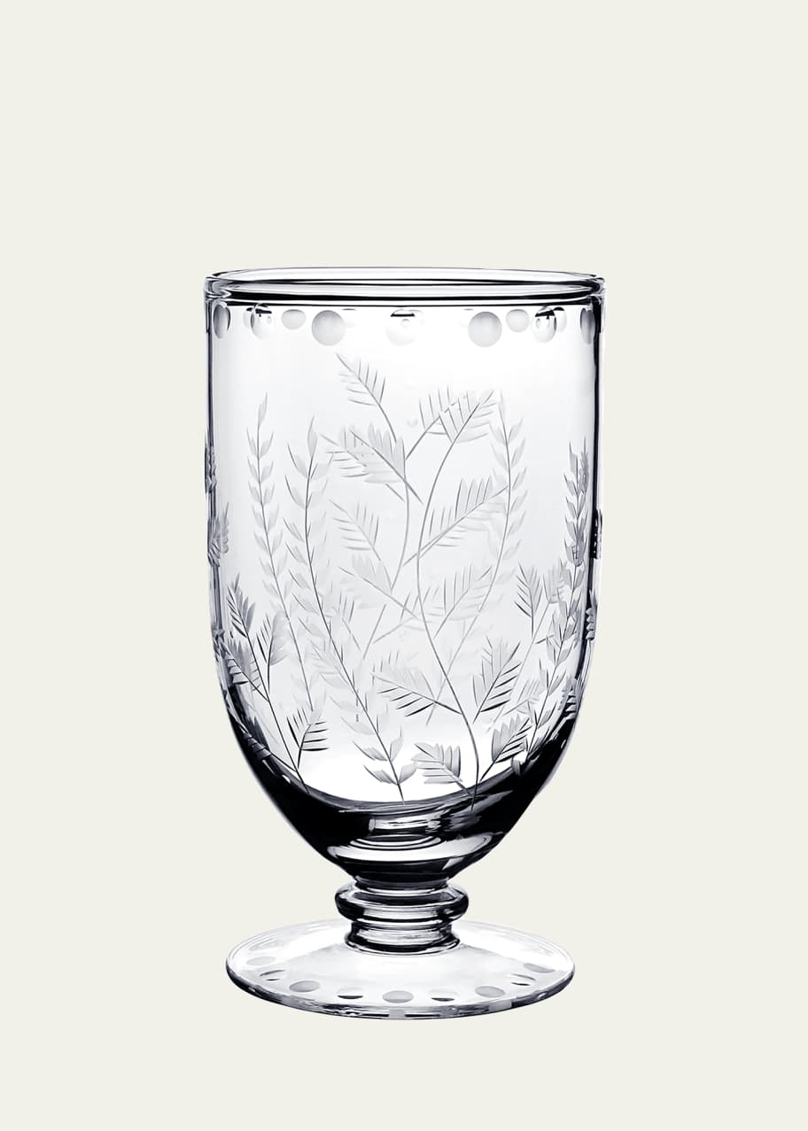William Yeoward Crystal Fern Footed 7" Vase - Bergdorf Goodman