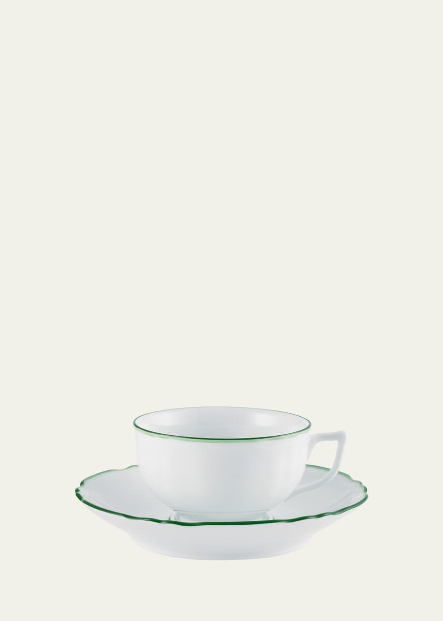 Raynaud Touraine Double Filet Green Tea Saucer - Bergdorf Goodman