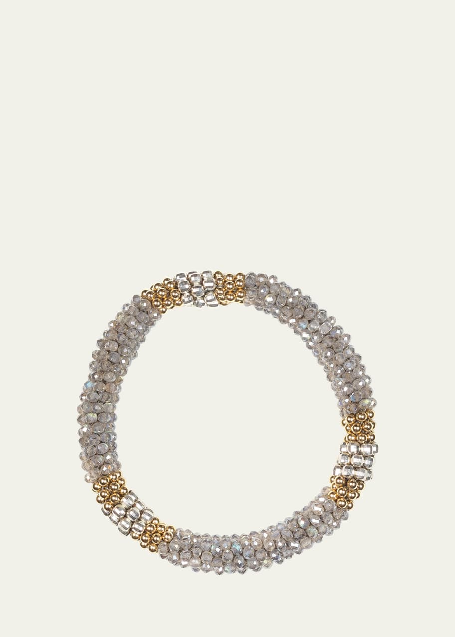 Meredith Frederick 14K Yellow Gold, Silver, Labradorite, and Spinel ...