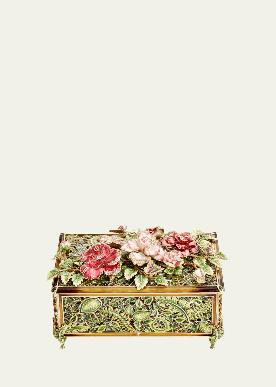 Jay Strongwater Grand Rose Box - Bergdorf Goodman