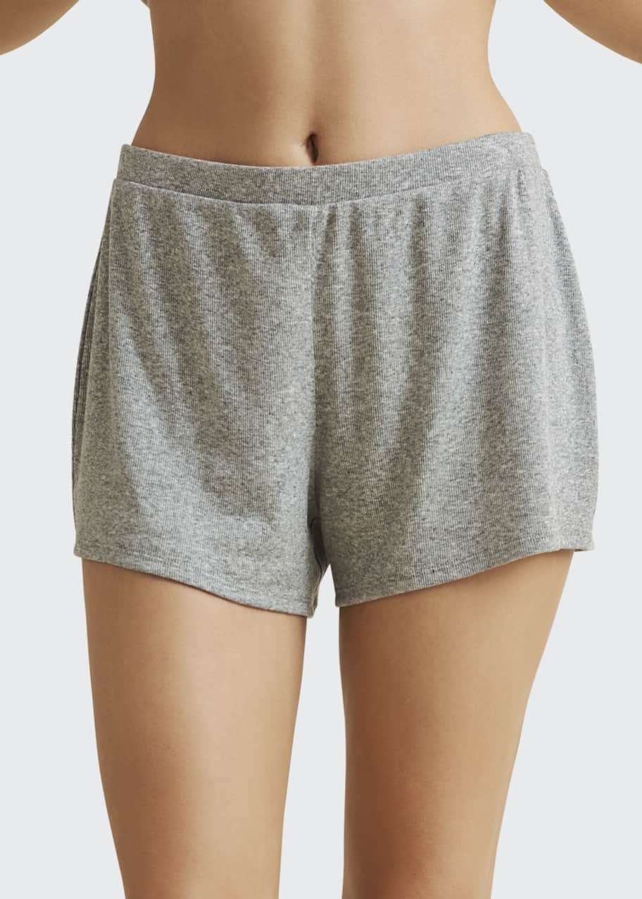 Skin Rosalind Pima Cotton Ribbed Shorts - Bergdorf Goodman