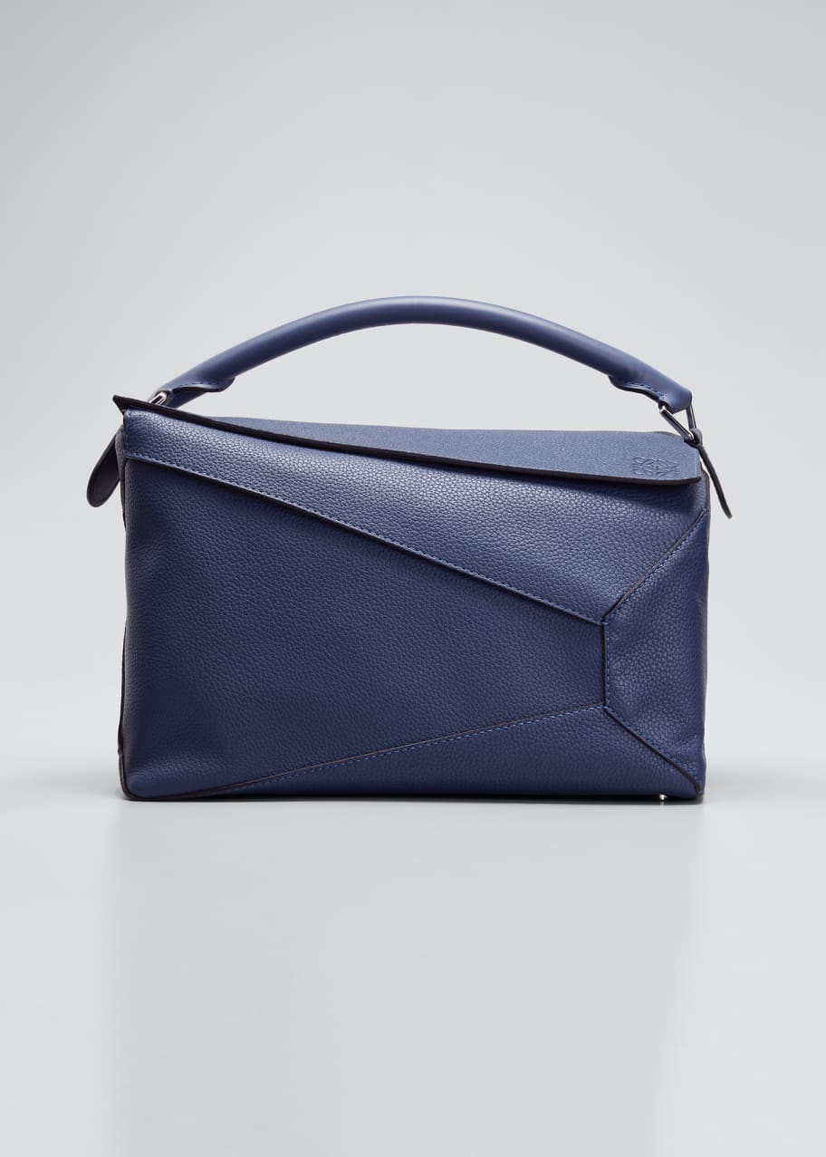 Loewe Men's Puzzle Edge Large Pebbled Leather Tote Bag - Bergdorf Goodman