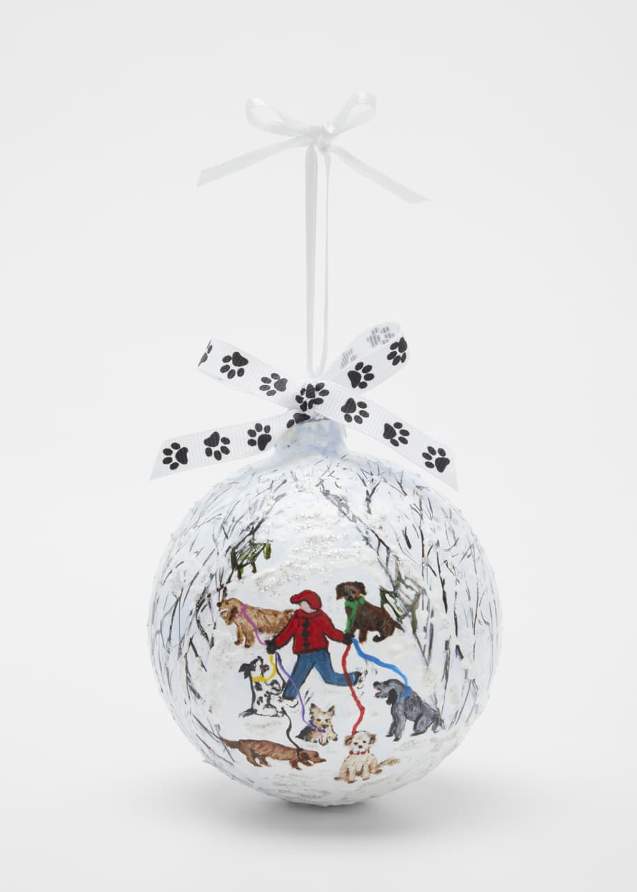 Nancy George-Michalson Central Park Dog Walker Christmas Ornament ...