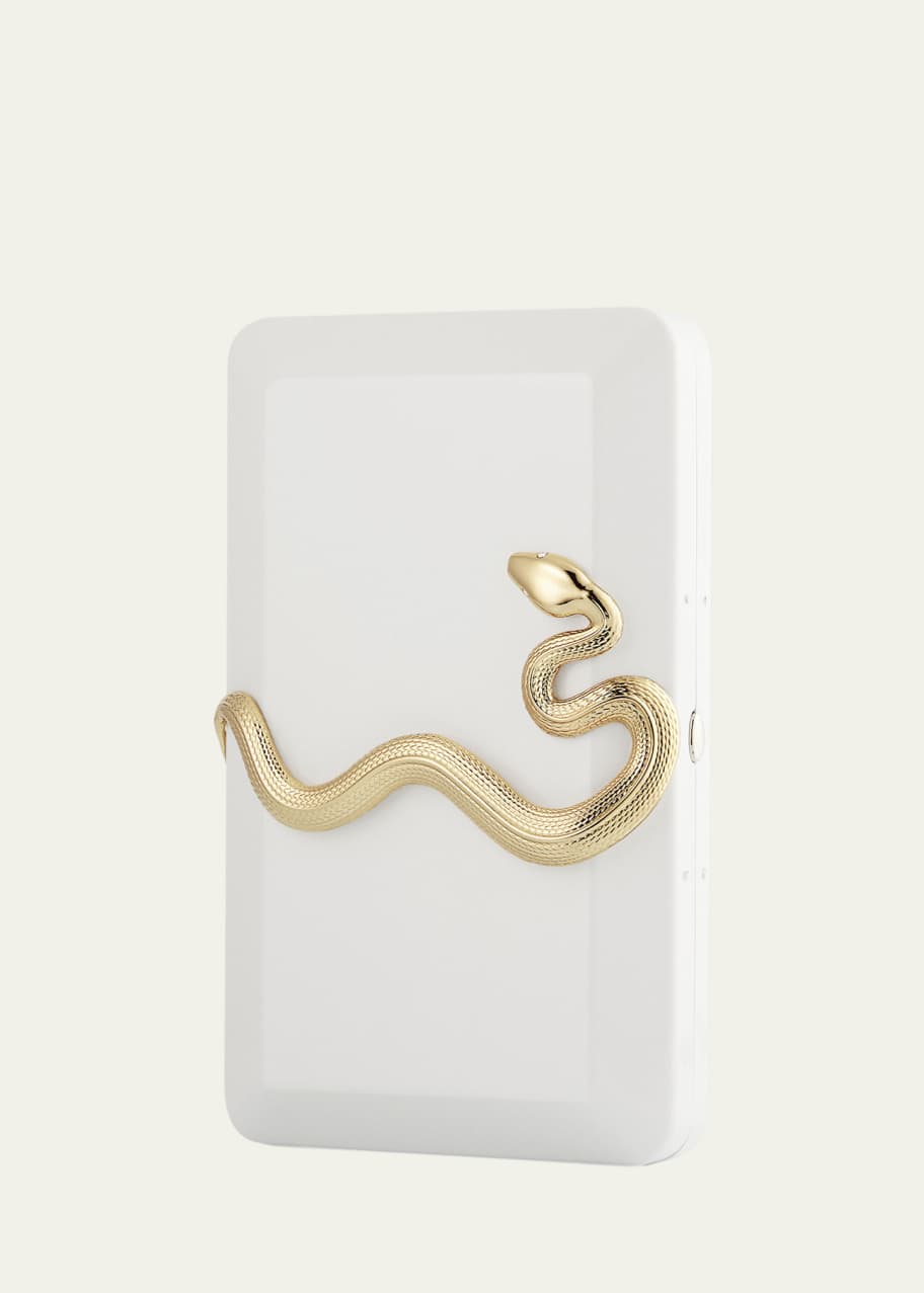 Kilian White Snake Clutch - Bergdorf Goodman