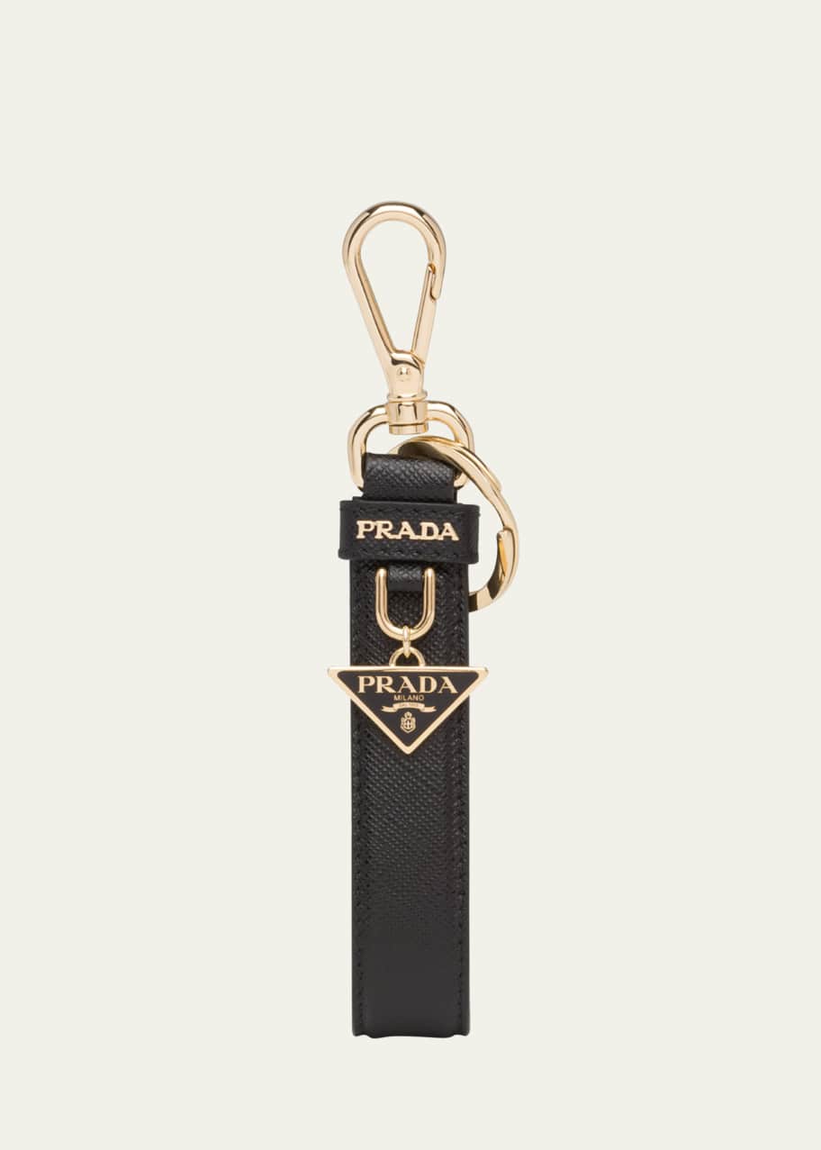 Prada Triangle Logo Key Chain - Bergdorf Goodman