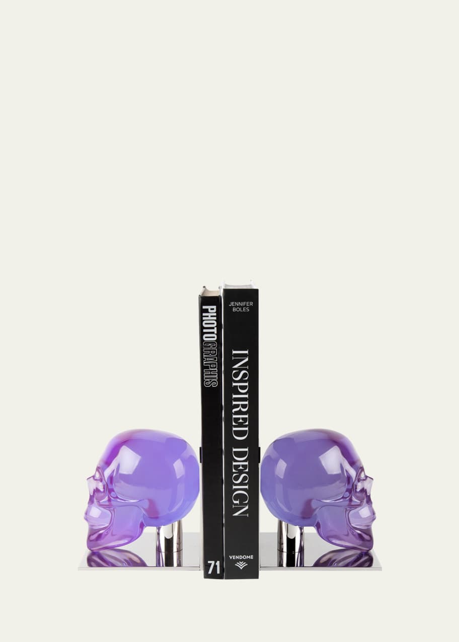Jonathan Adler Acrylic Skull Bookends, Set of 2 - Bergdorf Goodman