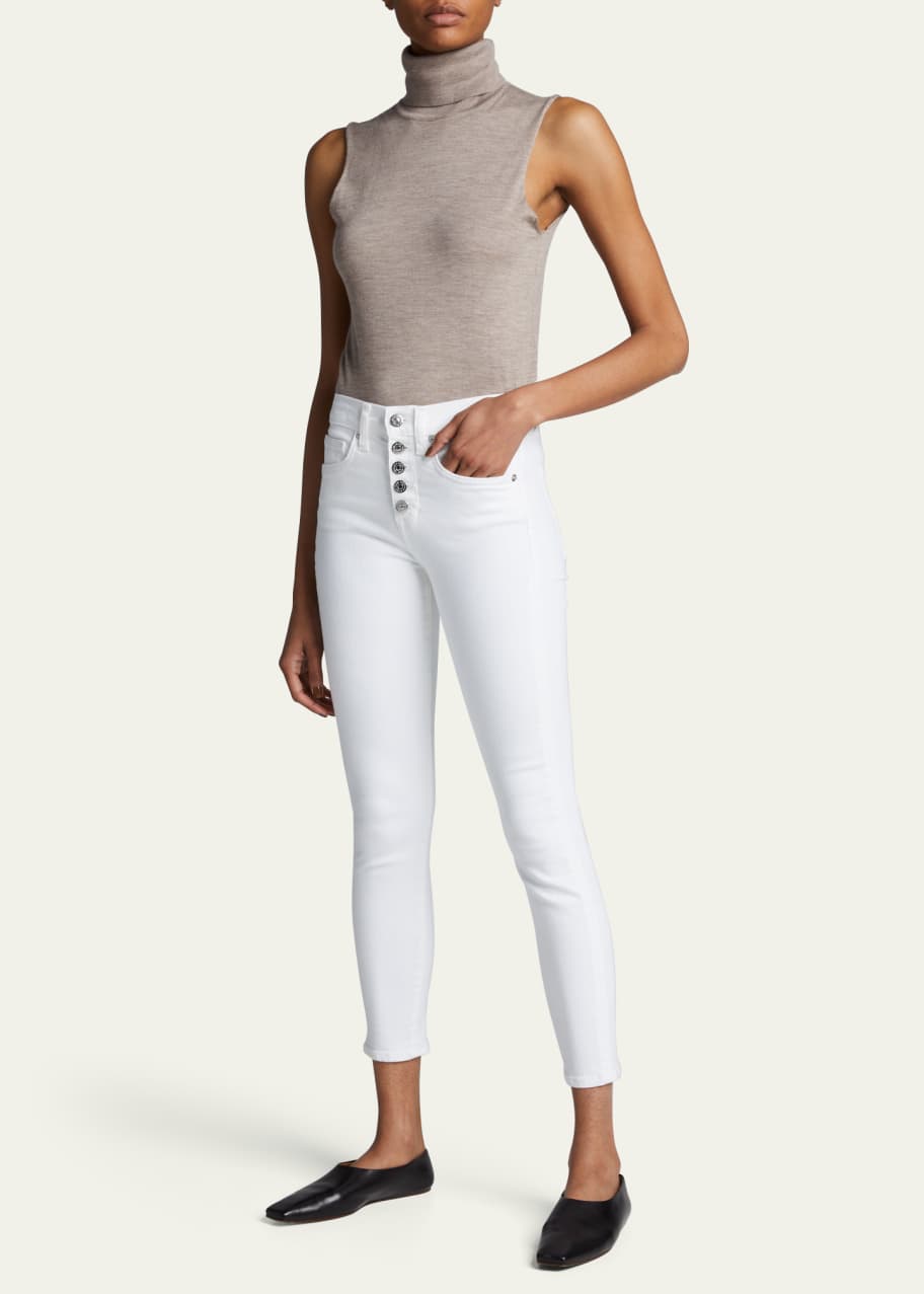 Veronica Beard Debbie High-Rise Skinny Jeans - Bergdorf Goodman
