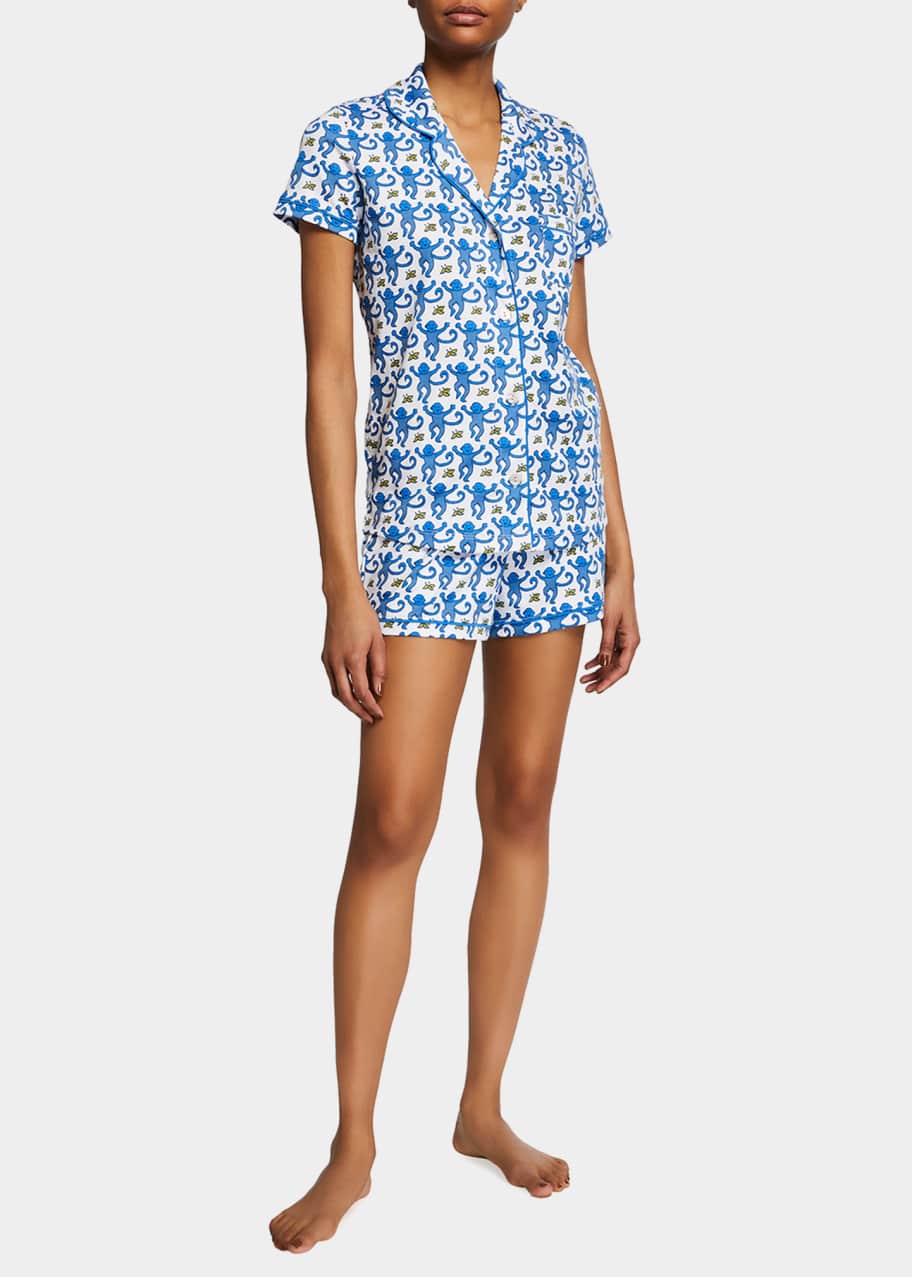 Roller Rabbit Monkey Polo Short Pajama Set - Bergdorf Goodman