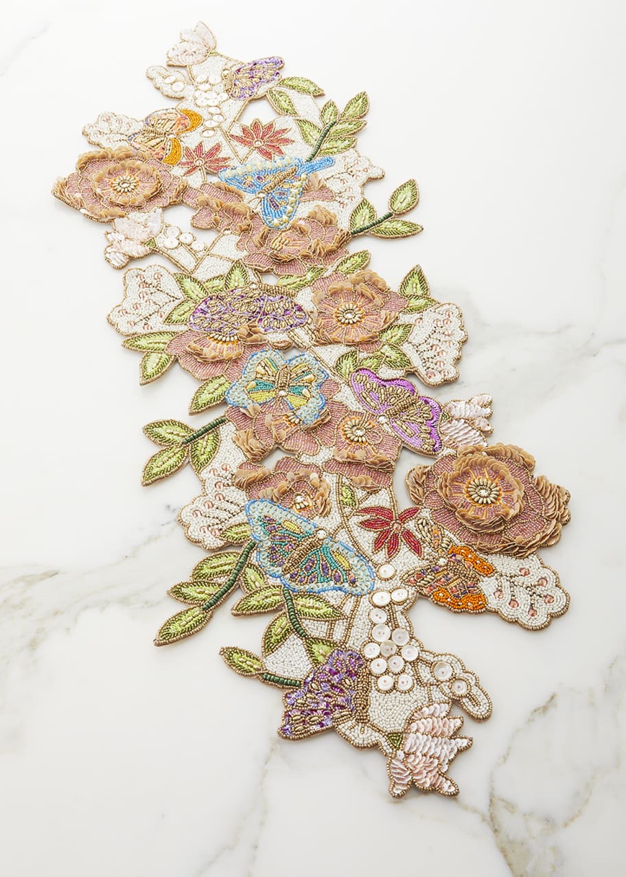 Kim Seybert Butterfly Garden Table Runner - Bergdorf Goodman