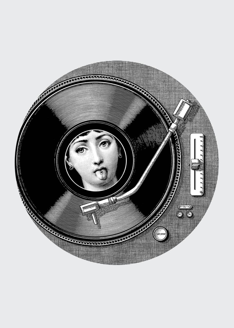 Fornasetti Tema e Variazioni Record Player Decorative Wall Plate ...